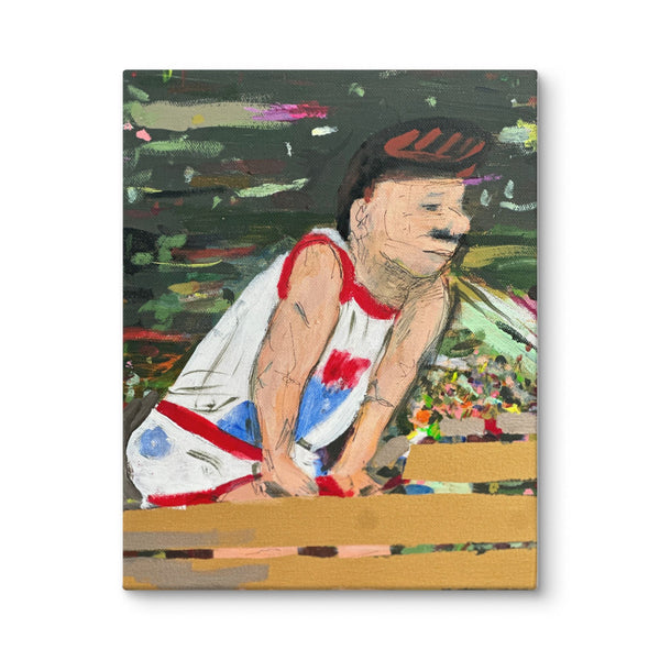 "Abstract Jeff Ruland" Canvas Print | Philadelphia Basketball | Phillygoat